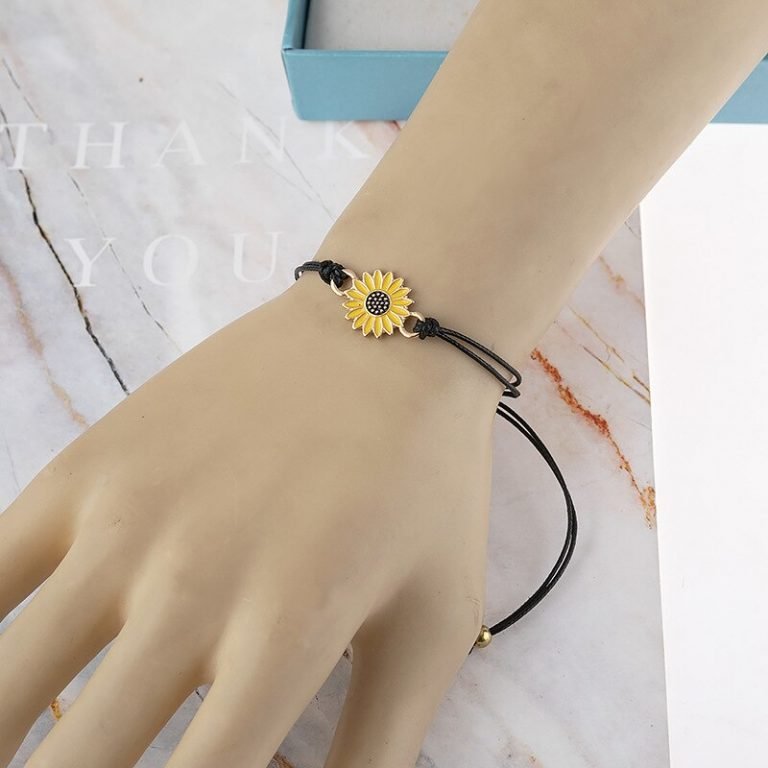 Sunflower One For Me One For You Bracelet | Sunflower Jewelry